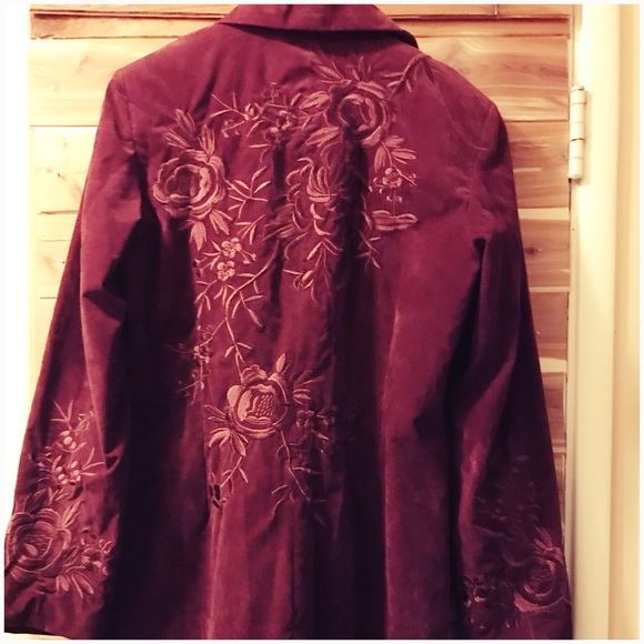 Jackets & Coats | Satinembroideredblossom Jacket | Poshmark